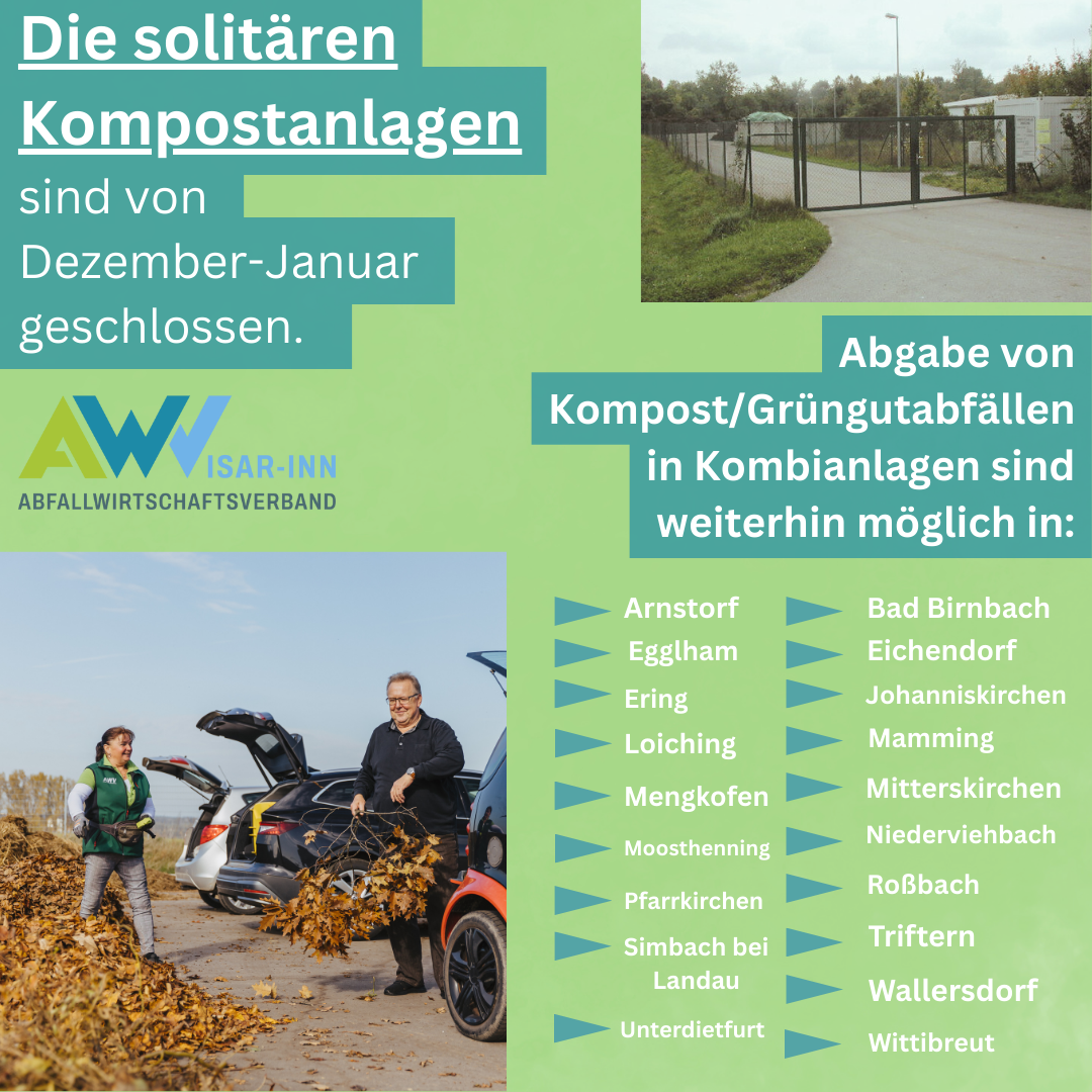 Schließung der Kompostanlagen | AWV – Abfallwirtschaftsverband Isar-Inn